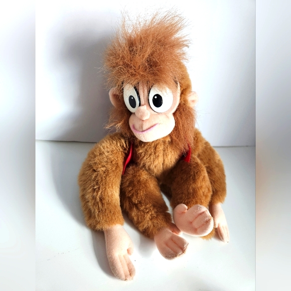 Disney | Toys | Vintage Disney Aladdin Apu Plush Stuffed Animal Monkey ...